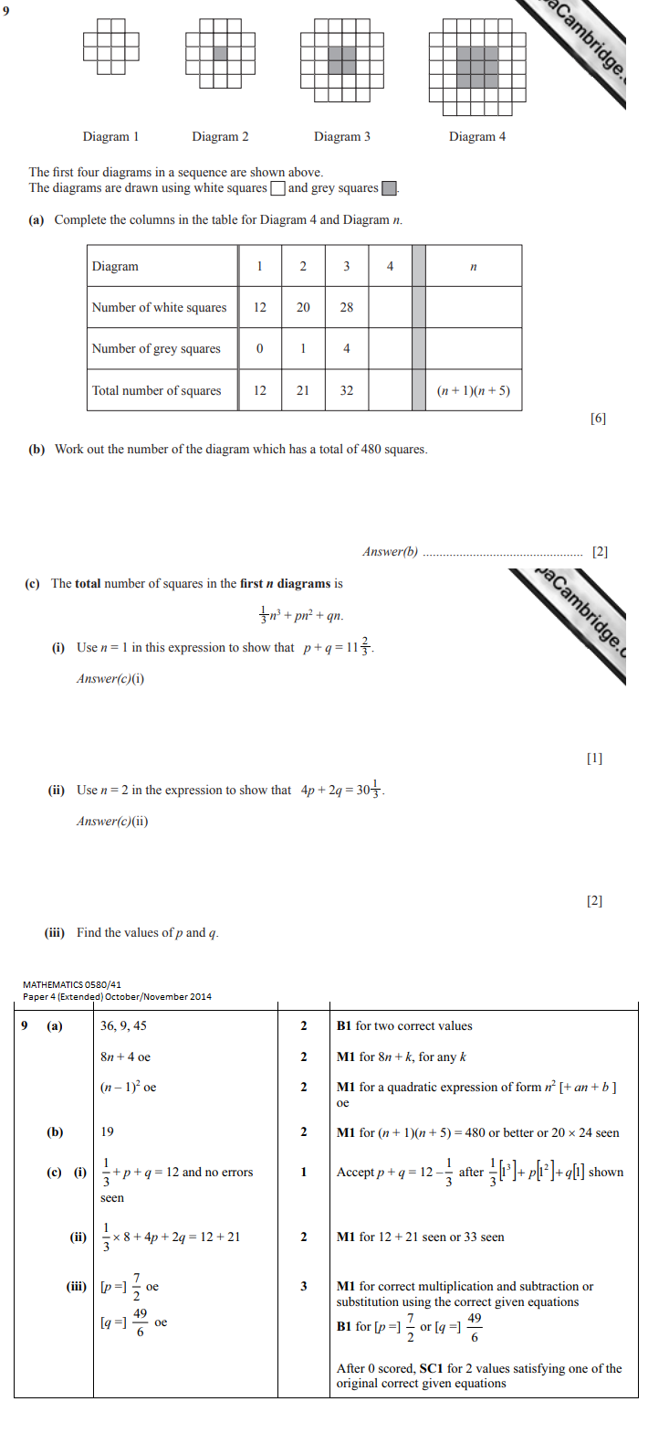 SEQUENCES IGCSE :: Gymnázium