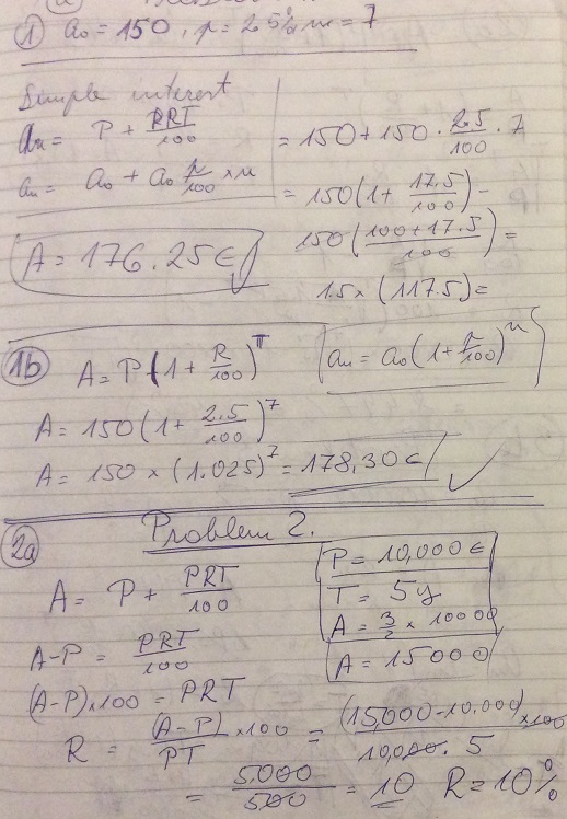 Simple and compund interest :: Gymnázium